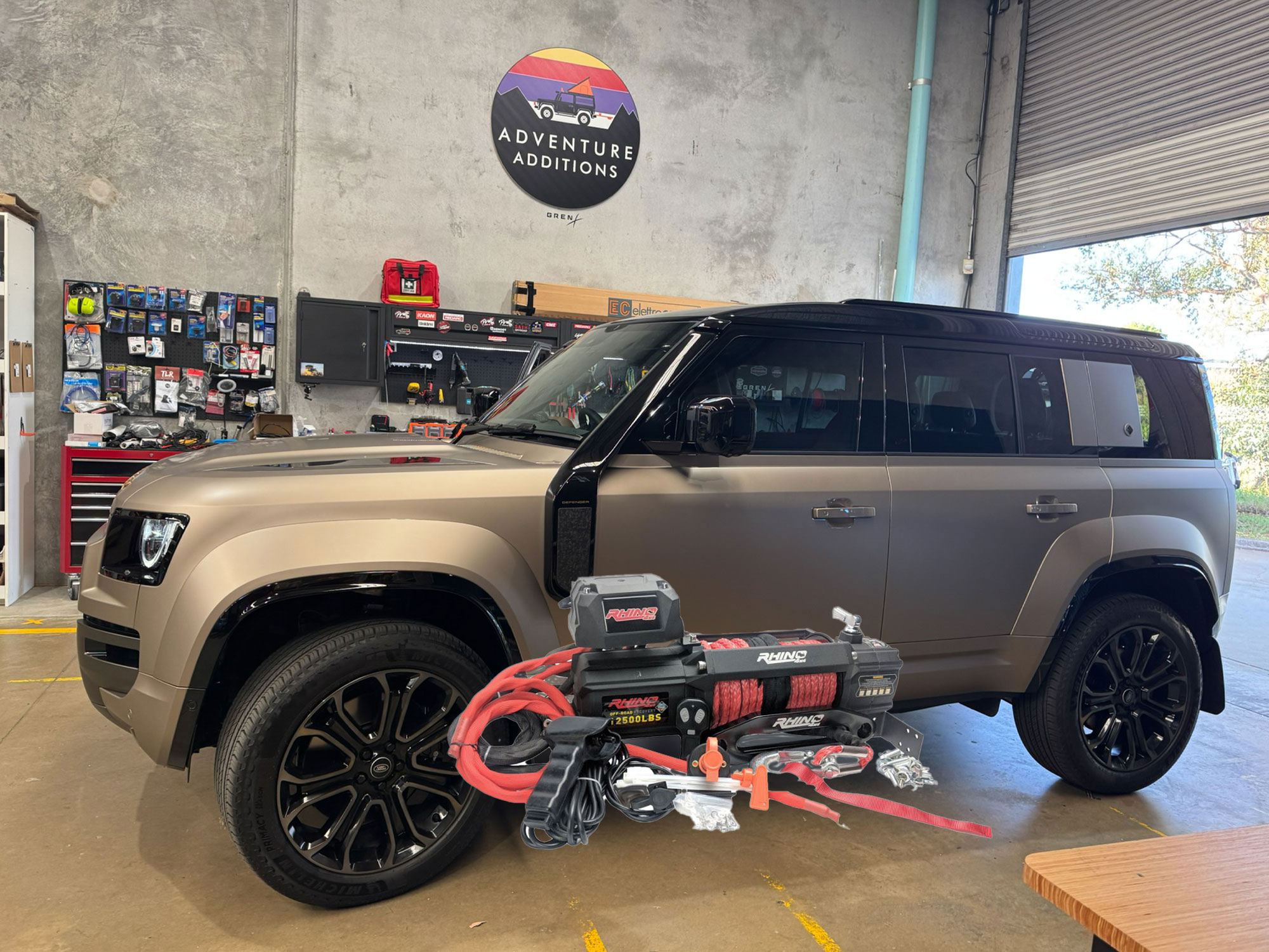 Self-Contained Portable Winch Installation